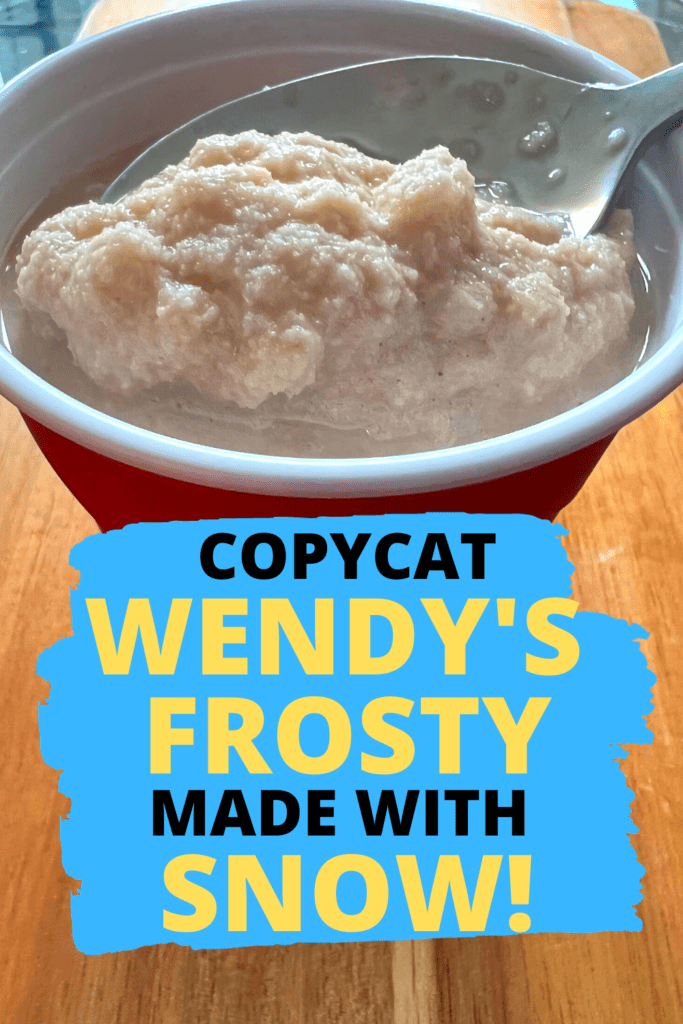 Homemade Chocolate Frosty With Snow