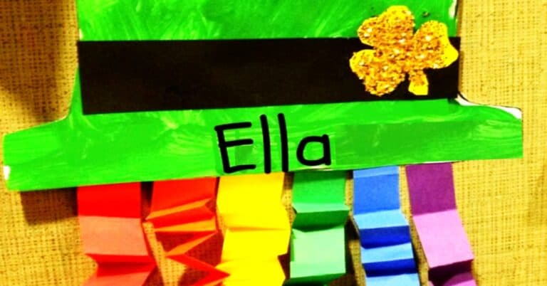 Cool Leprechaun Hat Preschool Craft for Easy St. Patrick's Day Activity