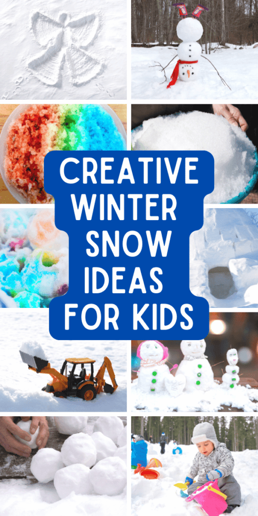 What To Make With Real Snow For Winter Kids Activities (Creative Snow ...