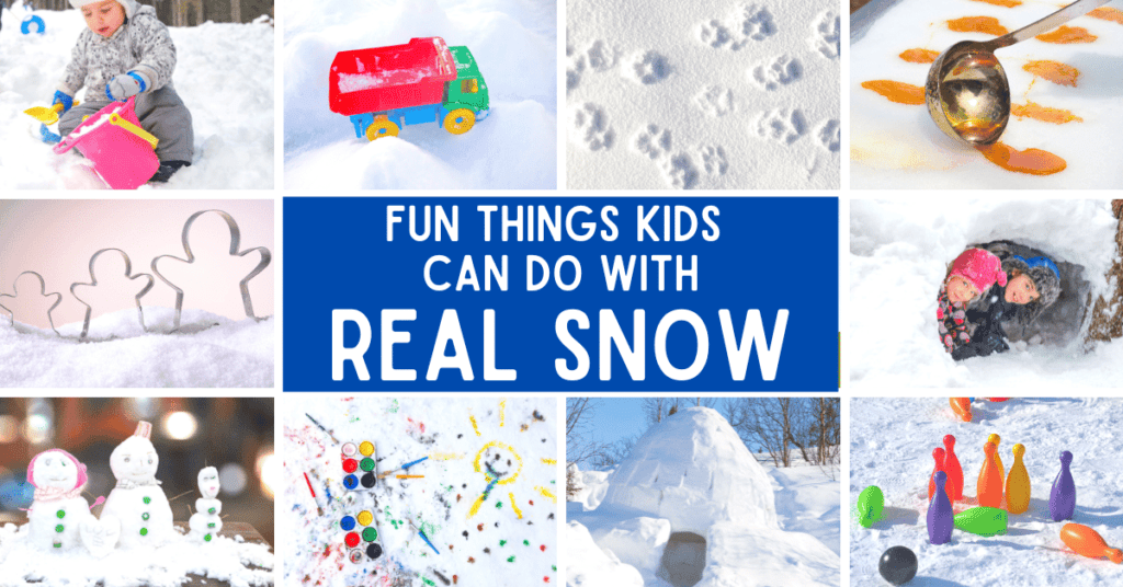 What To Make With Real Snow For Winter Kids Activities (Creative Snow ...