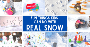 What To Make With Real Snow For Winter Kids Activities (Creative Snow ...