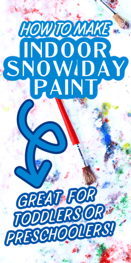 Paint The Snow Activity For Kids (Easy Indoor Or Outdoor Winter Fun!)