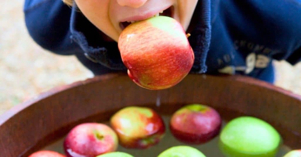 Safe Apple Bob Game For Halloween Parties and Fall Activities