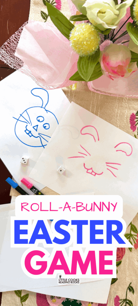 Low Prep Roll-a-Bunny Easter Game With Supplies You Have At Home